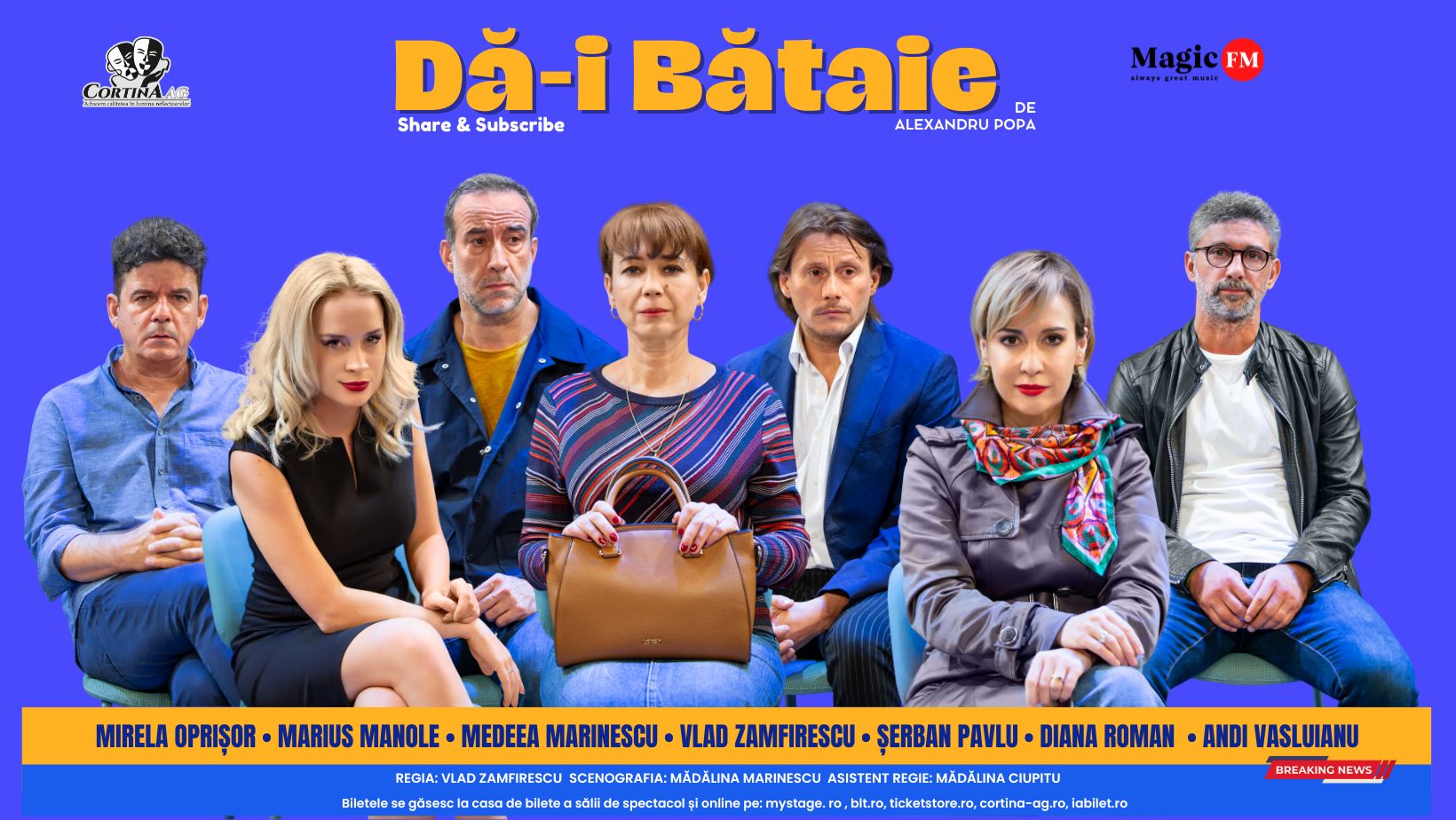 Bilete DA-I BATAIE | PREMIERA | Teatru | BILET.ro