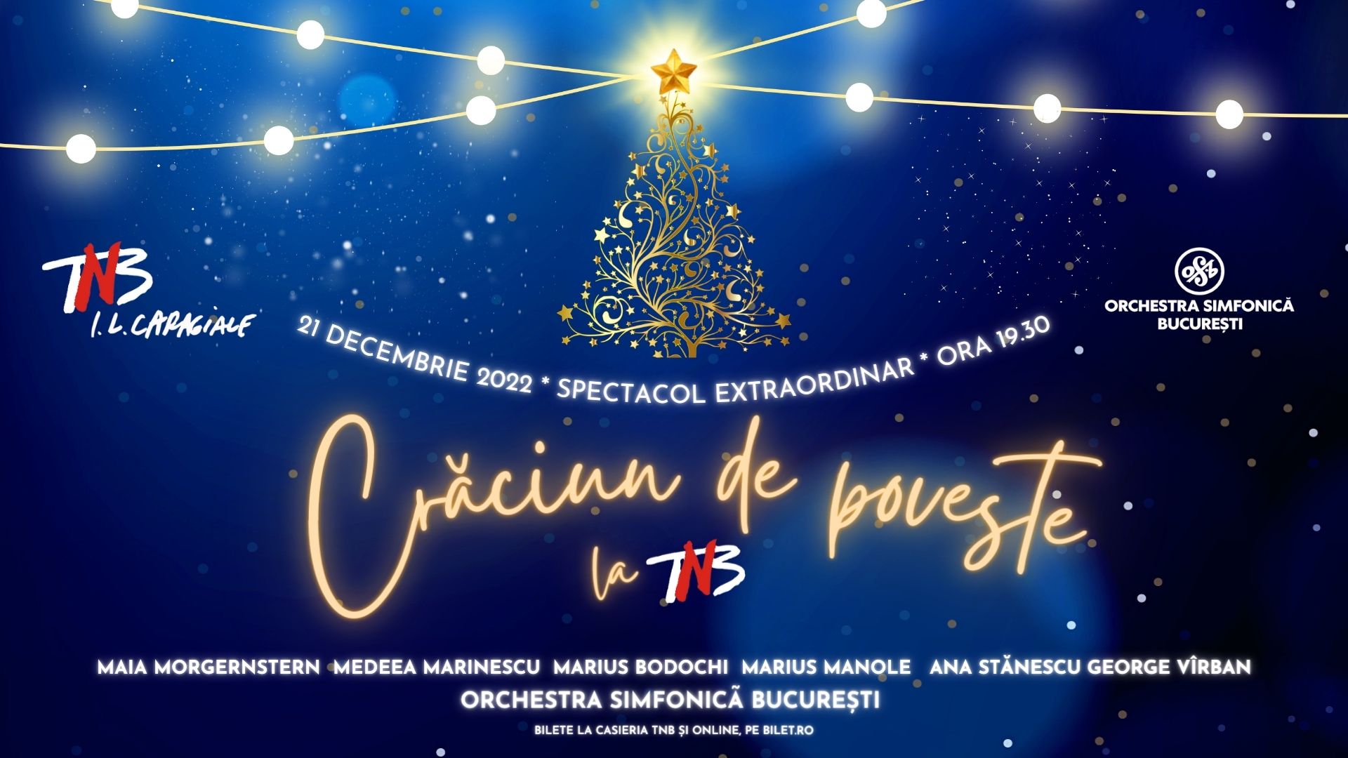 Bilete CRĂCIUN DE POVESTE LA TNB | Spectacol | BILET.ro