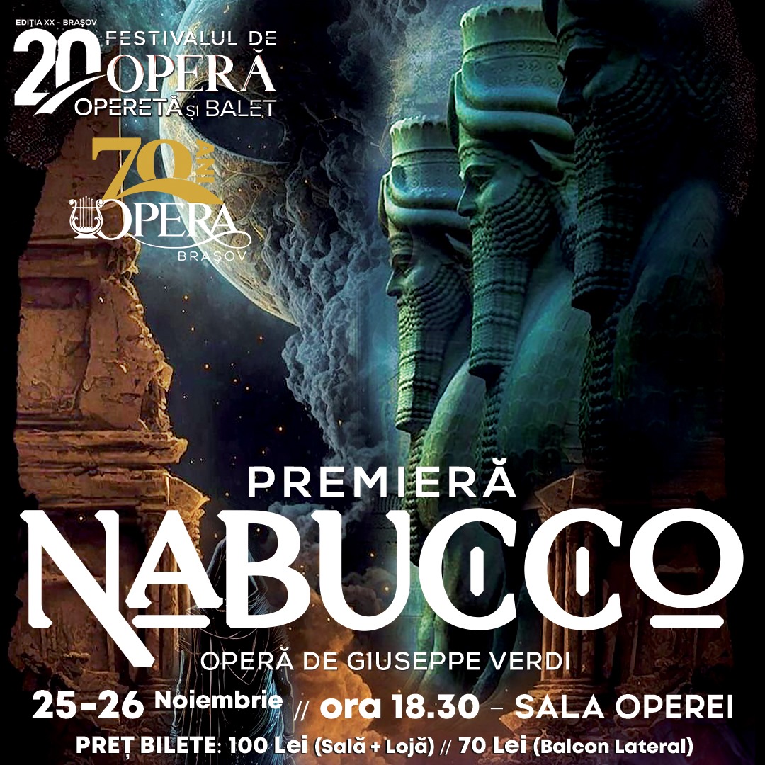 Bilete NABUCCO - Operă în patru acte de Giuseppe Verdi | Opera | BILET.ro