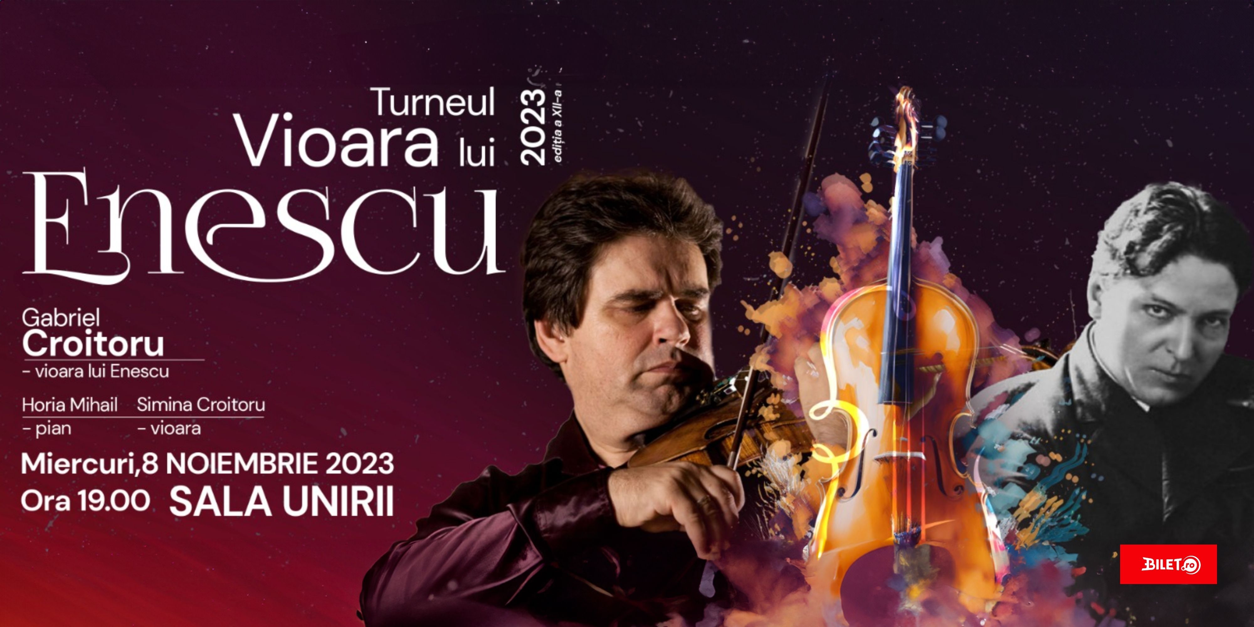 Bilete Vioara lui Enescu - Gabriel Croitoru | Teatru | BILET.ro Bilete Vioara lui Enescu - Gabriel Croitoru | Teatru | BILET.ro