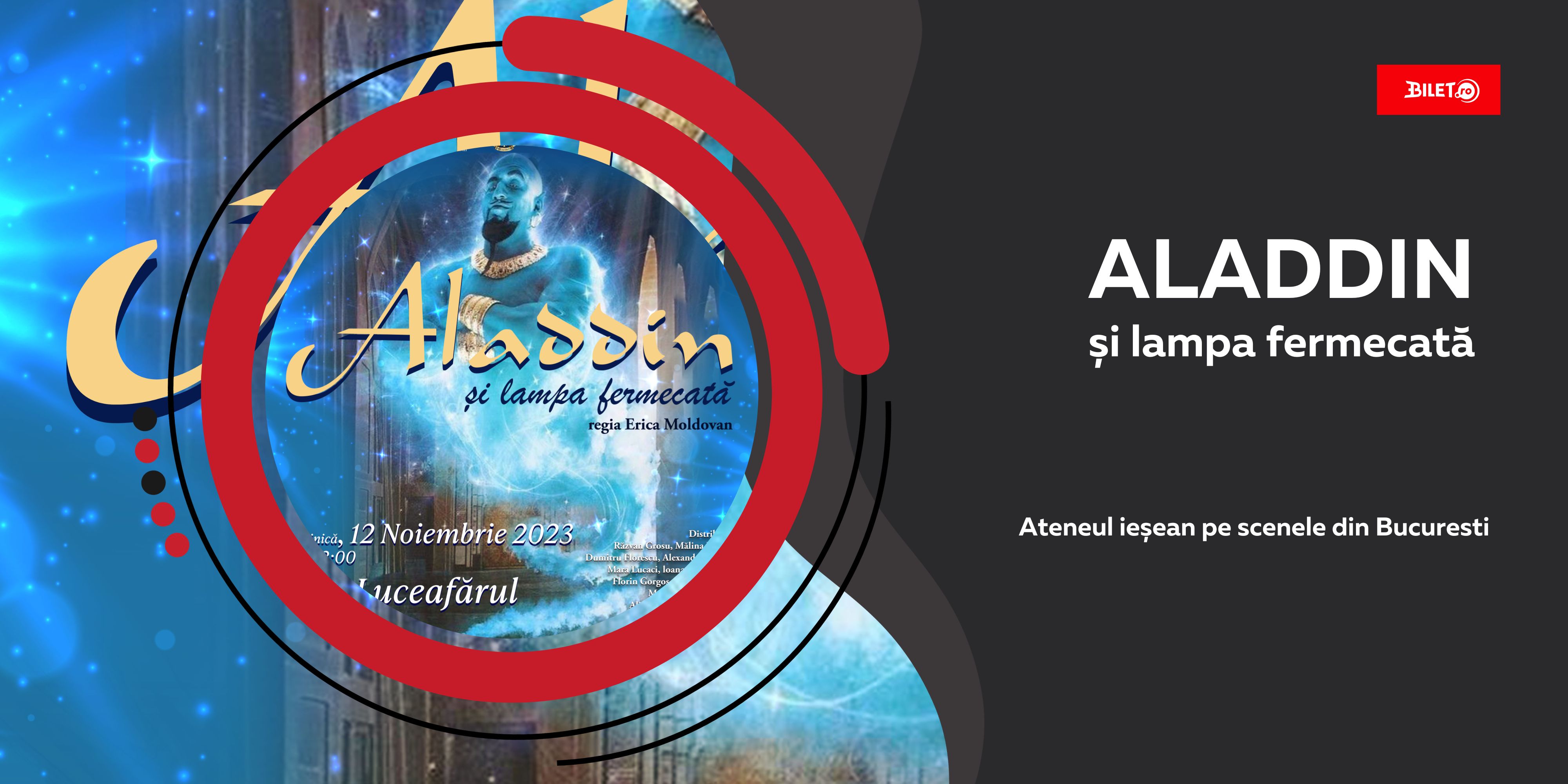 Bilete Aladdin și Lampa Fermecată - regia Erica Moldovan | BUCURESTI ...
