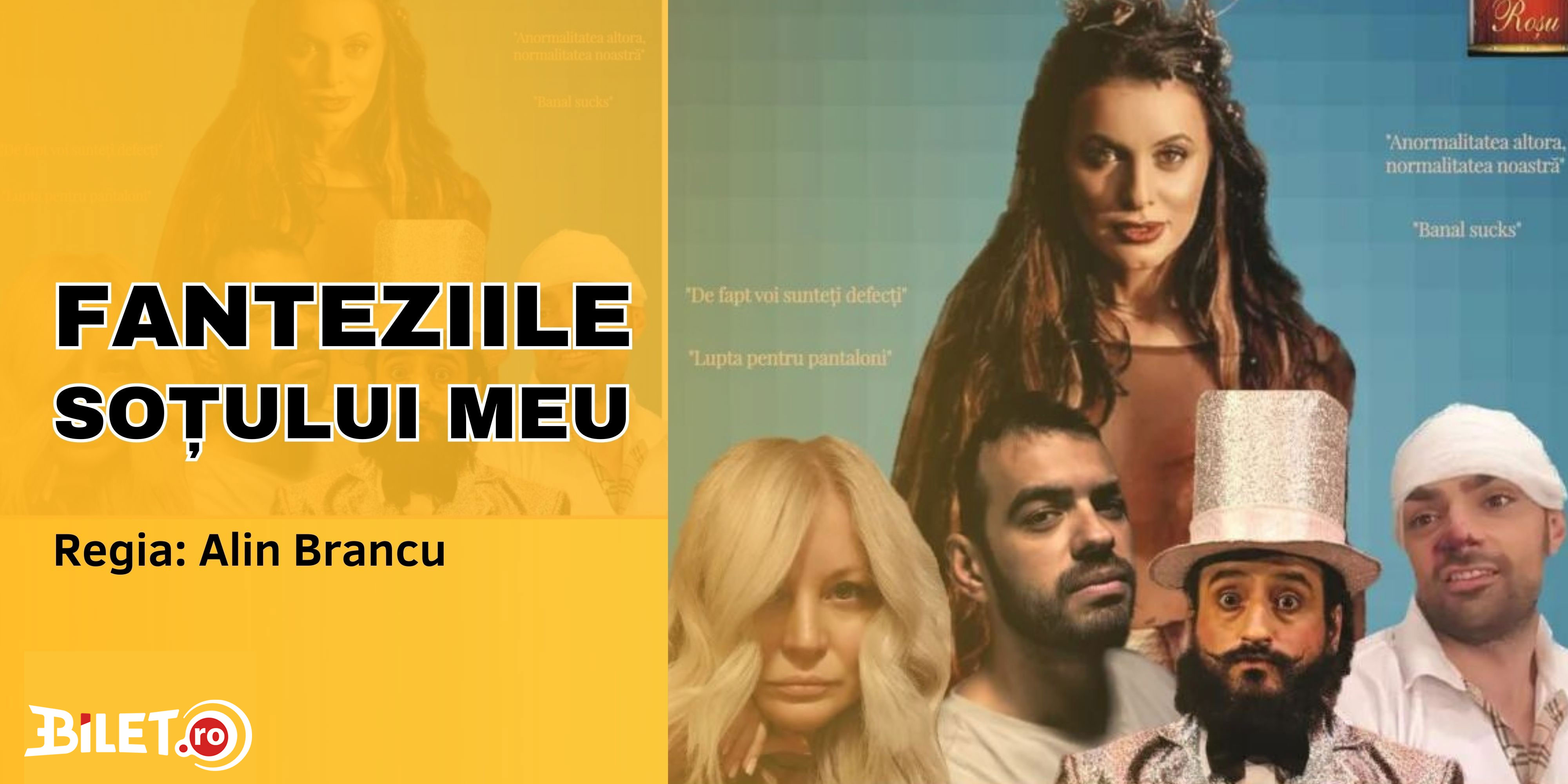 Bilete Fanteziile soțului meu | 12 Jul 2025, 19:30 | Teatrul Rosu ...