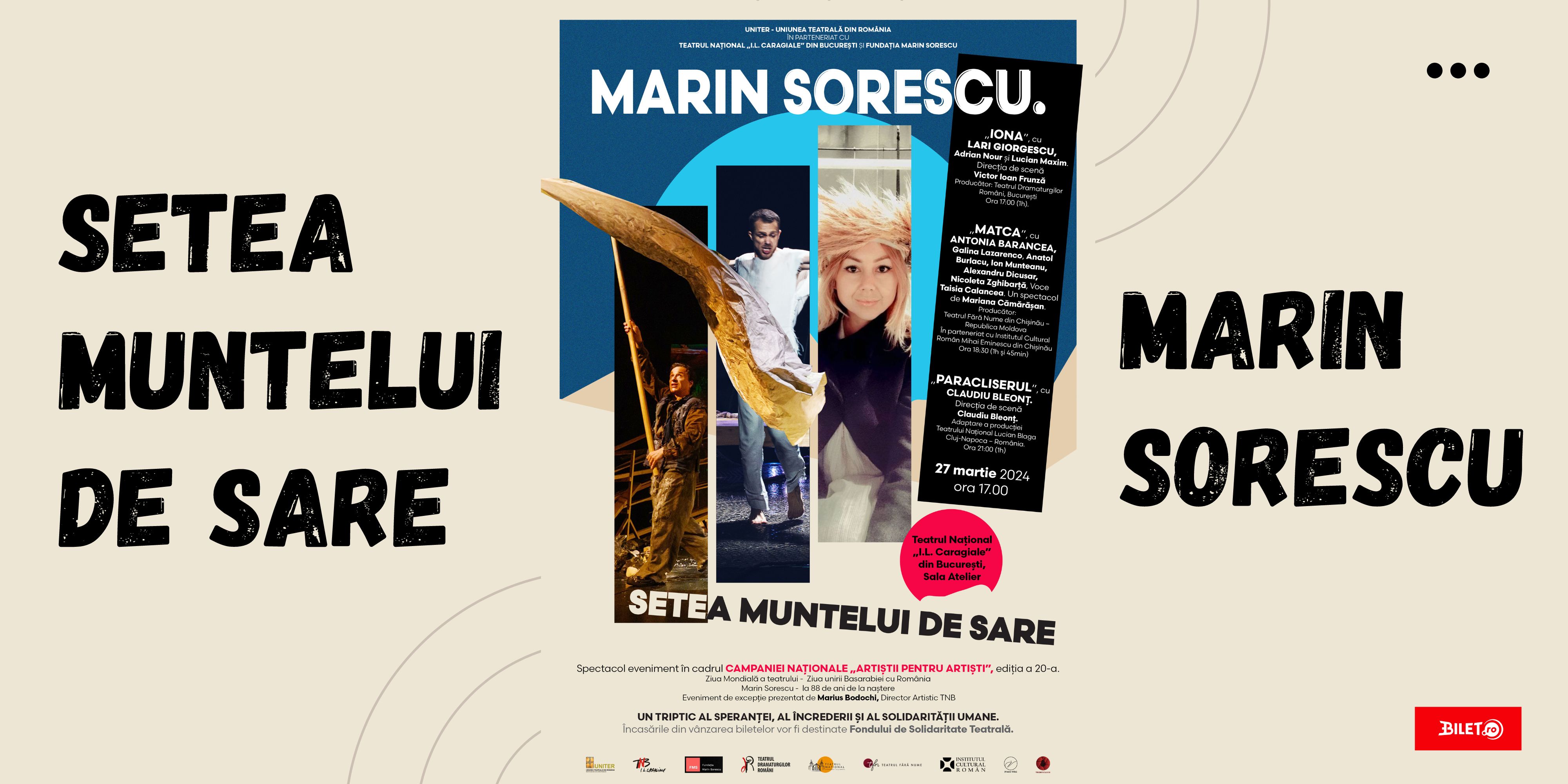 Bilete Marin Sorescu. Setea muntelui de sare | Teatru | BILET.ro