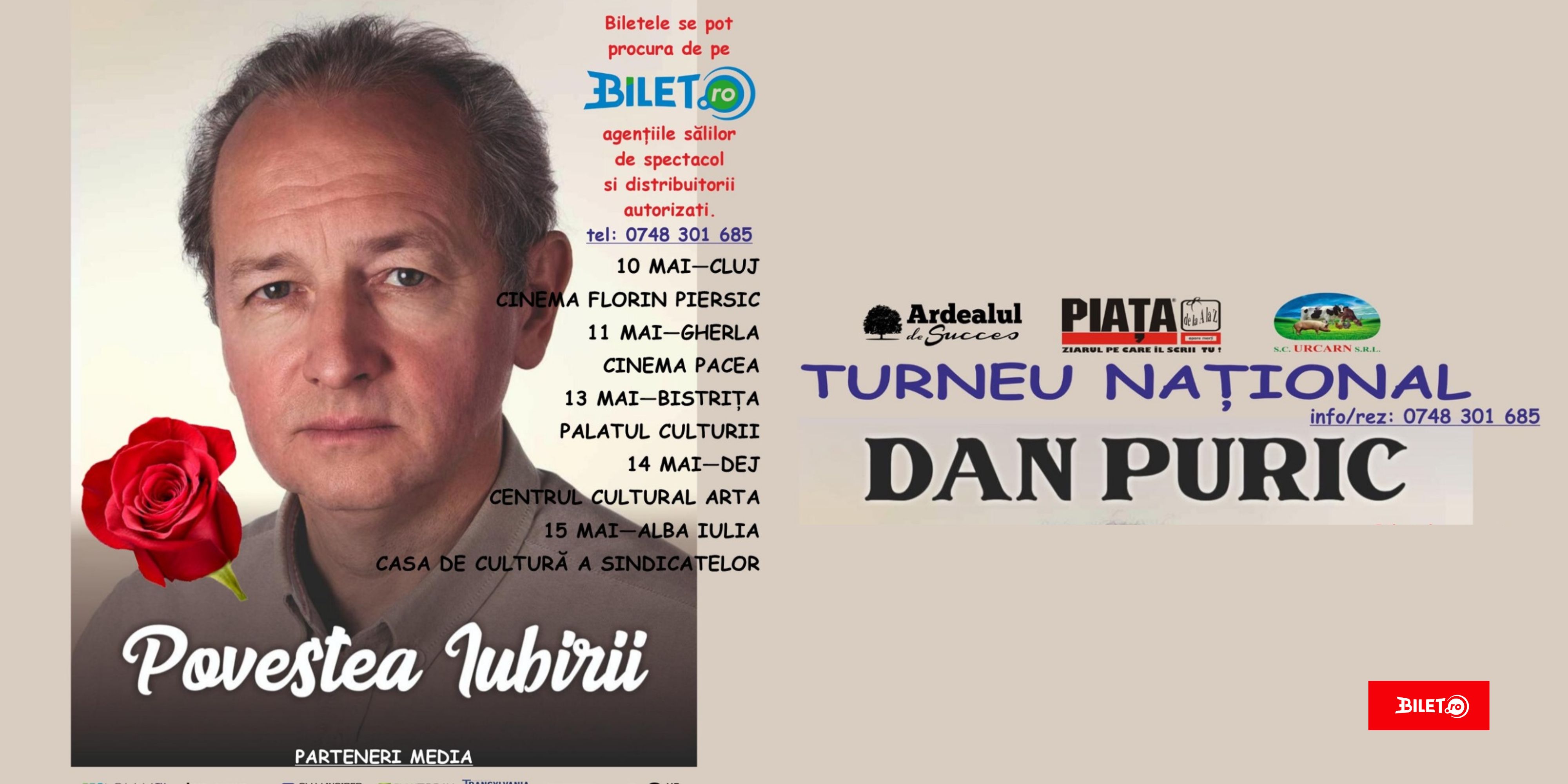 Bilete Dan Puric | Cluj | Spectacol | BILET.ro