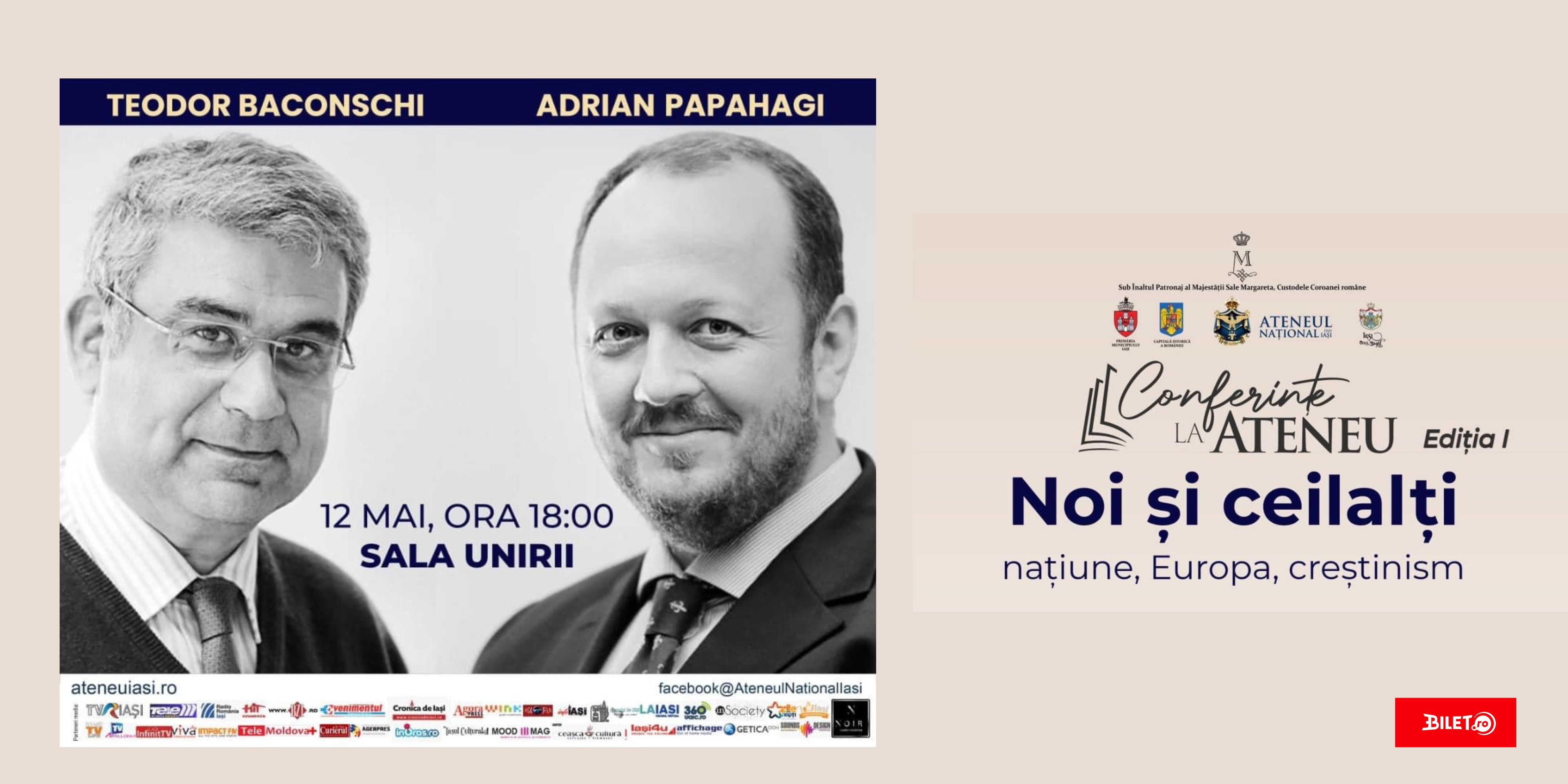Bilete Conferințe la Ateneu | Teodor Baconschi și Adrian Papahagi | Conferinta | BILET.ro